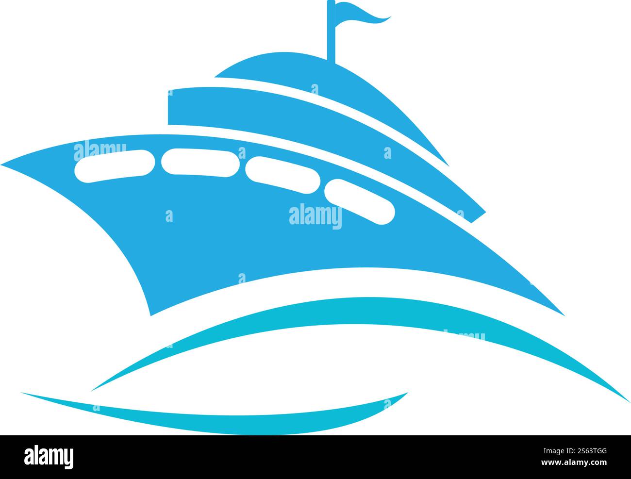 cruise ship logo vector icon template Stock Vector Image & Art - Alamy