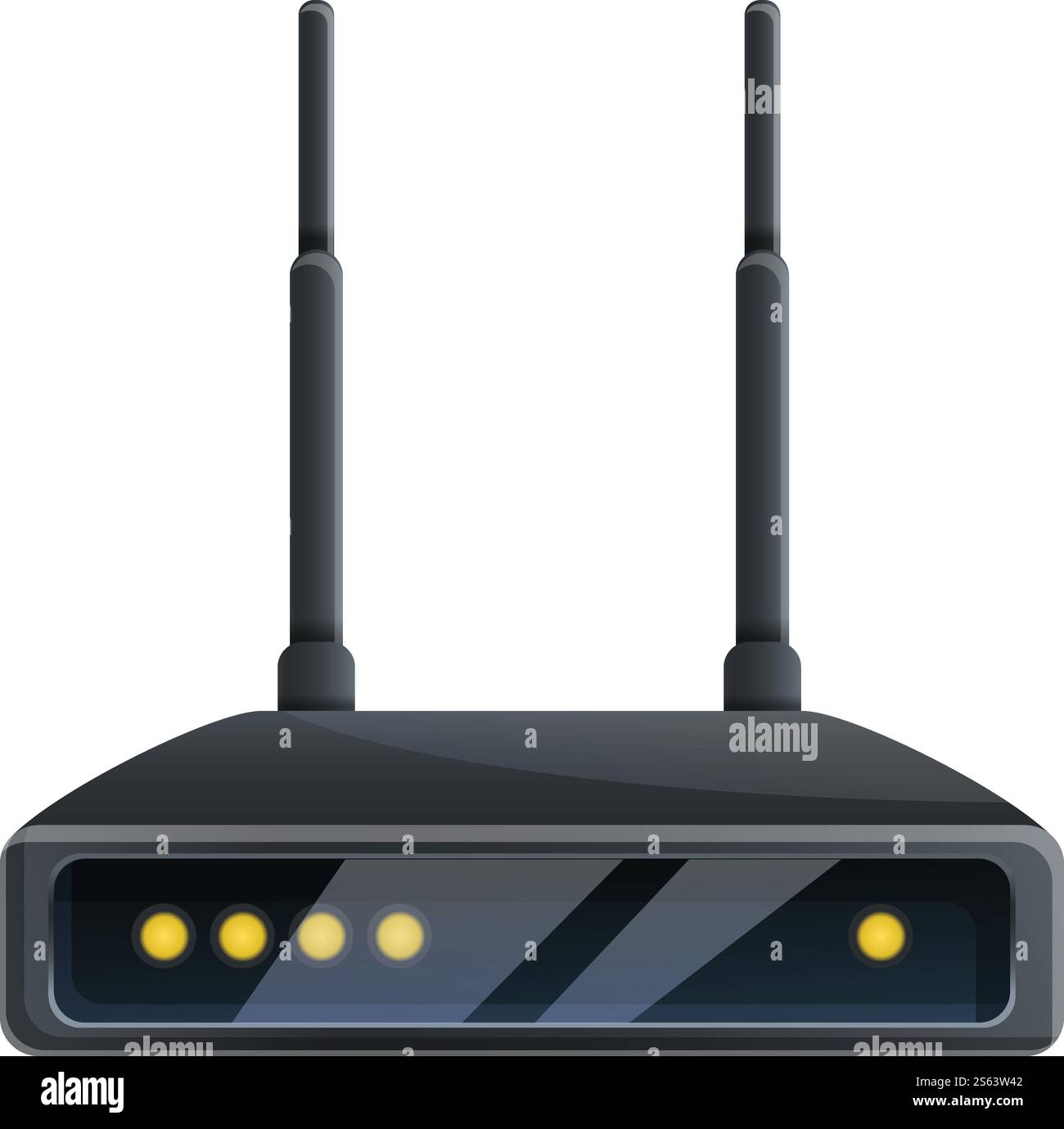 Modern router icon. Cartoon of modern router vector icon for web design ...