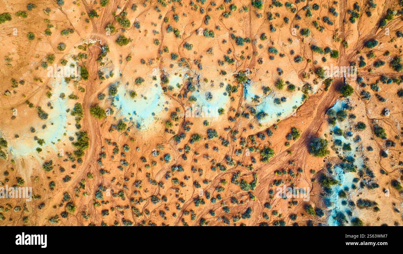 Aerial of Gooseberry Mesa Desert Patterns in Utah Stock Photo - Alamy