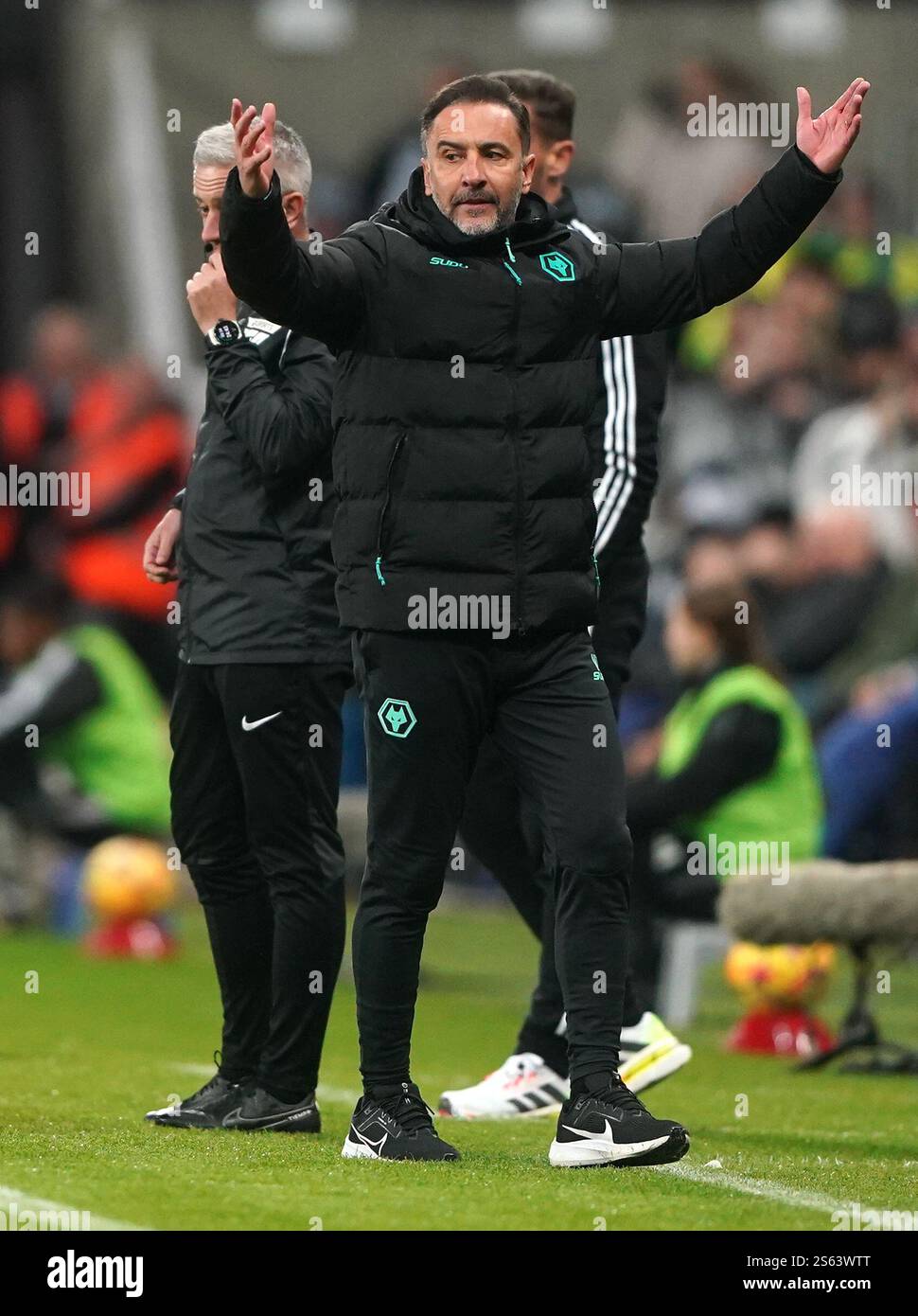 Wolverhampton Wanderers manager Vitor Pereira reacts during the Premier ...