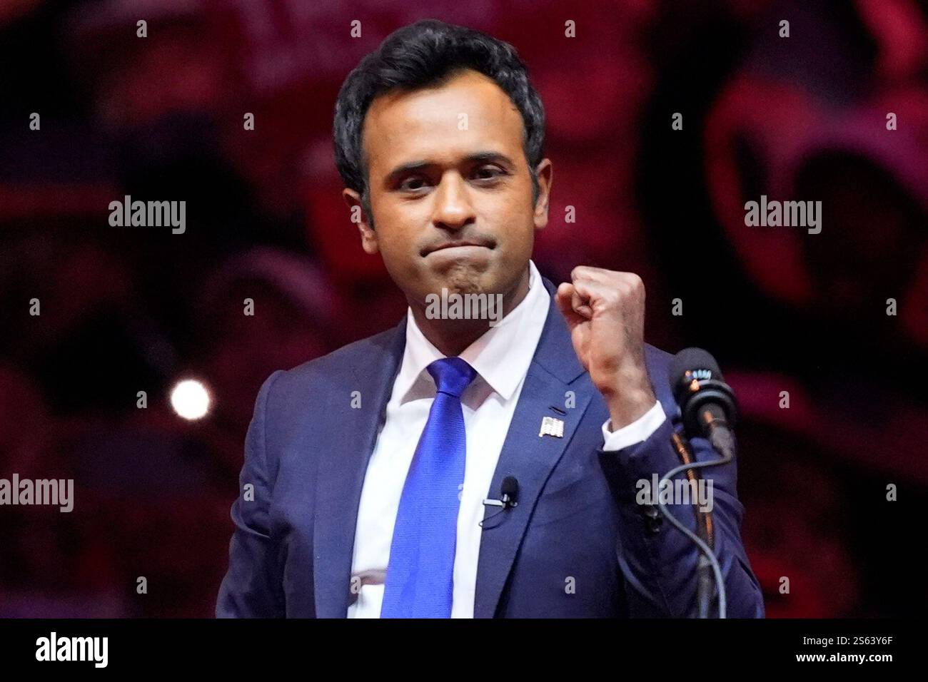 FILE - Vivek Ramaswamy speaks before Republican presidential nominee ...