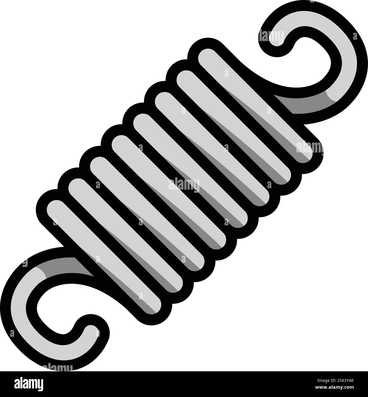 Industrial spring icon. Outline industrial spring vector icon for web ...
