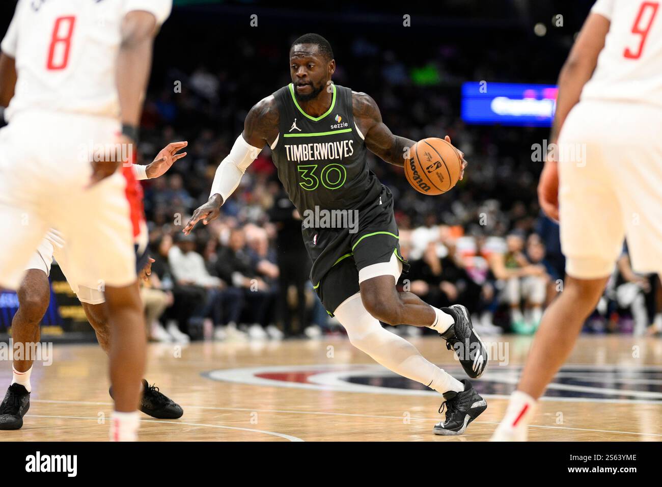 Minnesota Timberwolves forward Julius Randle (30) in action during the first half of an NBA ...