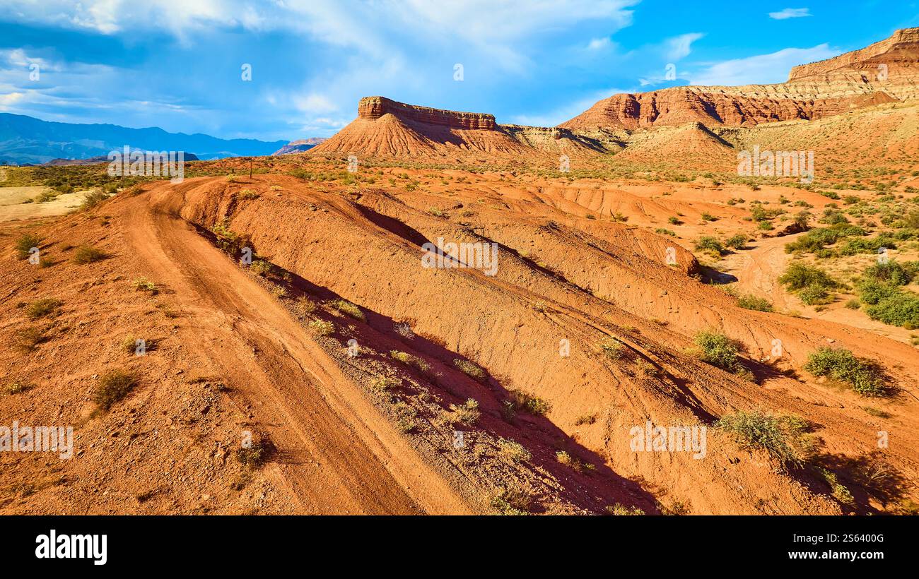 Aerial of Gooseberry Mesa in Utah Desert Landscape Stock Photo - Alamy