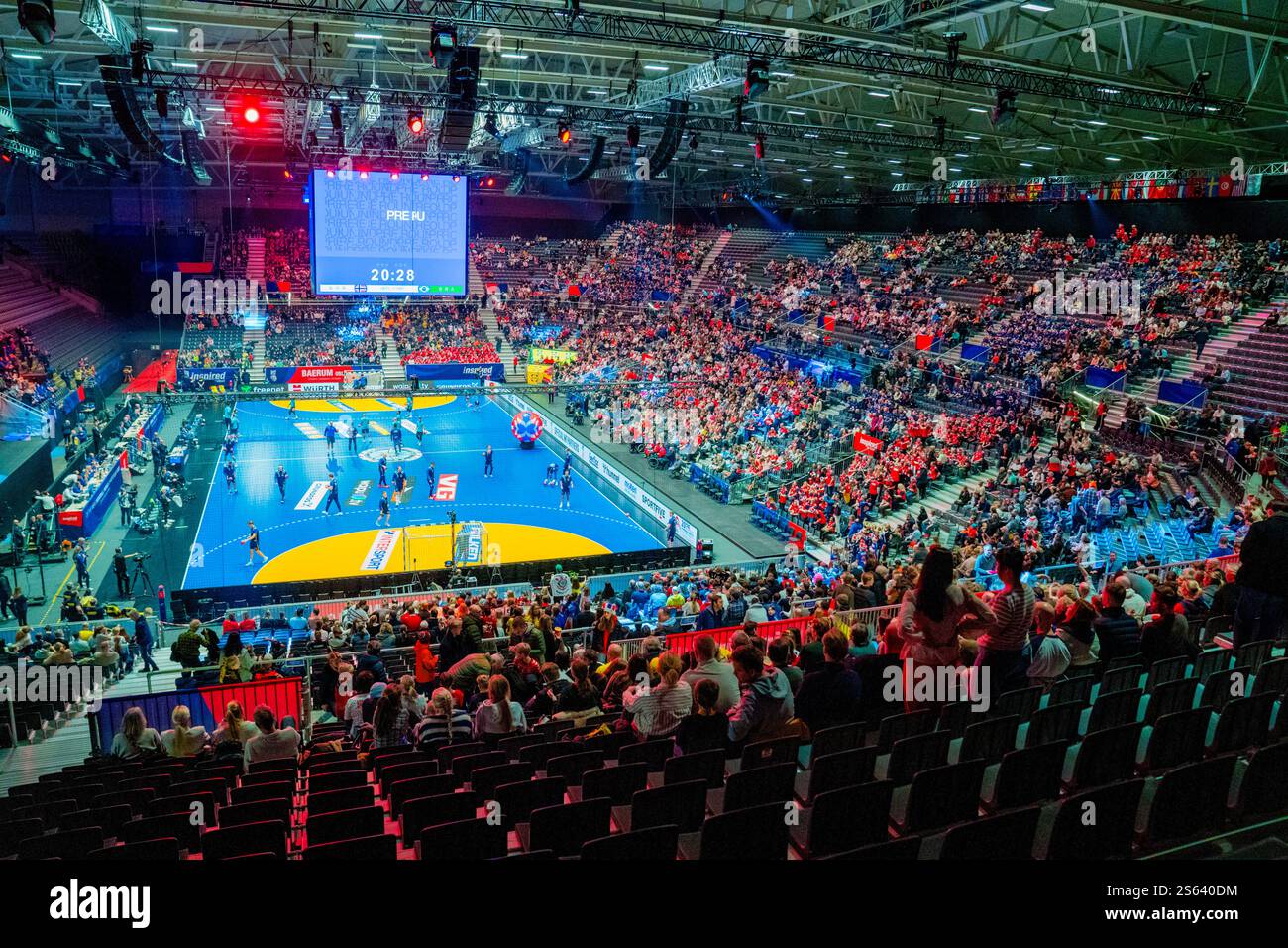 Fornebu 20250115. Audience before the World Championship match in ...