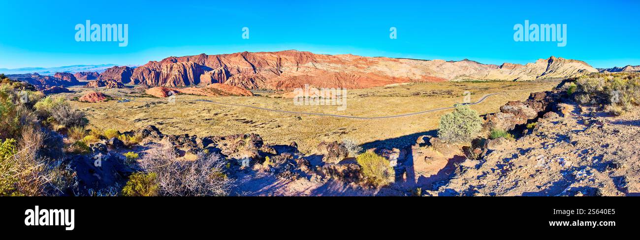 Valley of Fire Sandstone Formations at Eye Level in Nevada Desert Stock ...