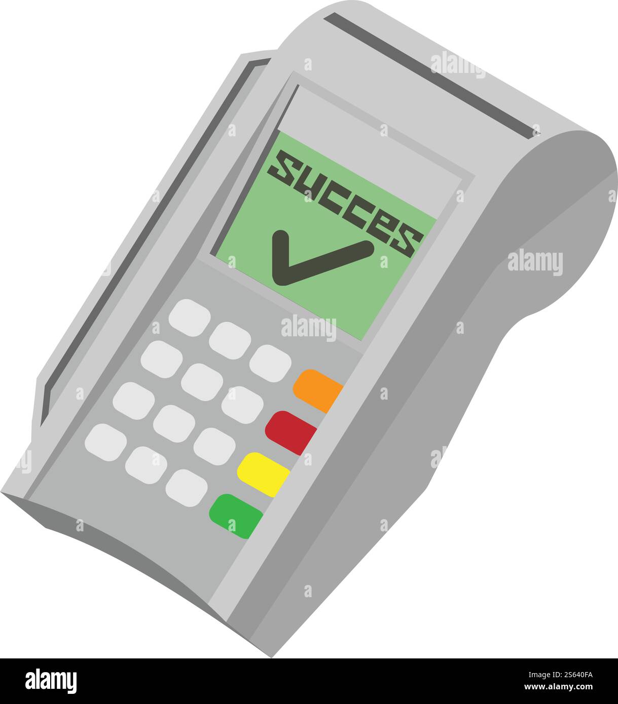 Payment pos terminal icon. Isometric of payment pos terminal vector icon for web design isolated ...