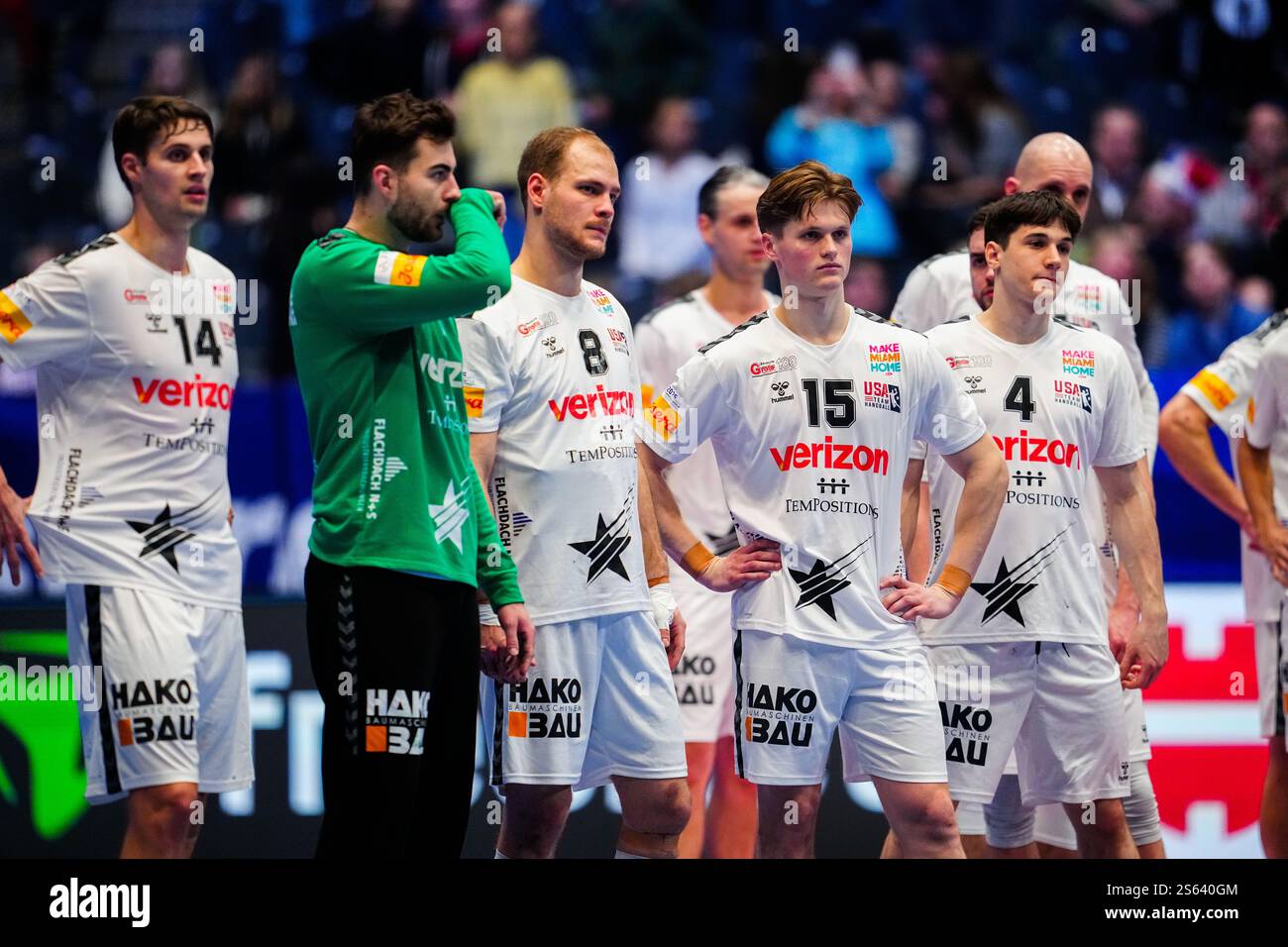 Fornebu 20250115. USA after the World Championship match in handball ...