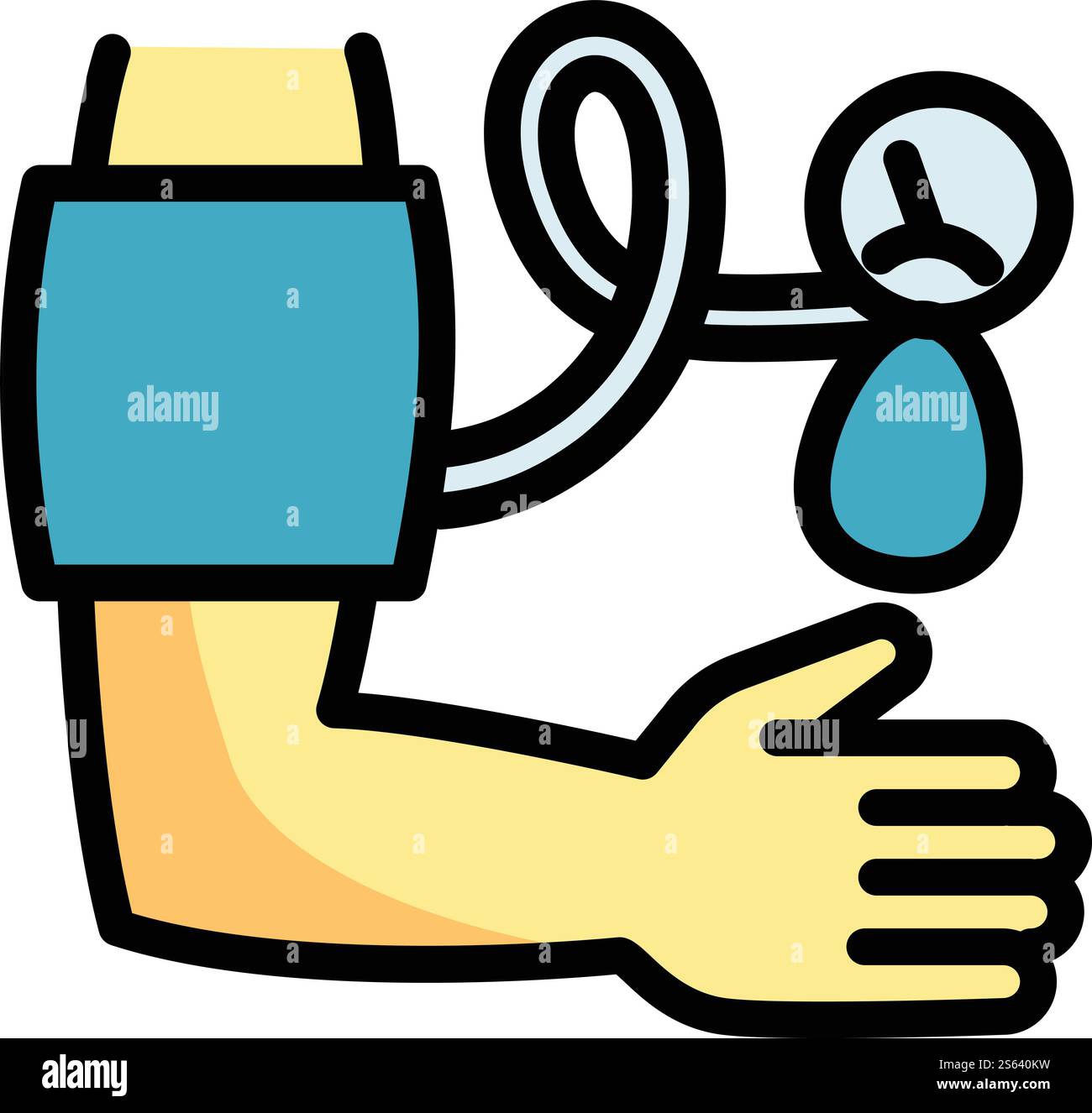 Heart rate measurement icon. Outline heart rate measurement vector icon ...