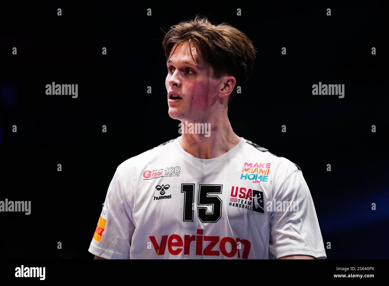 Fornebu 20250115. USA's Lukas Hansen during the World Championship ...