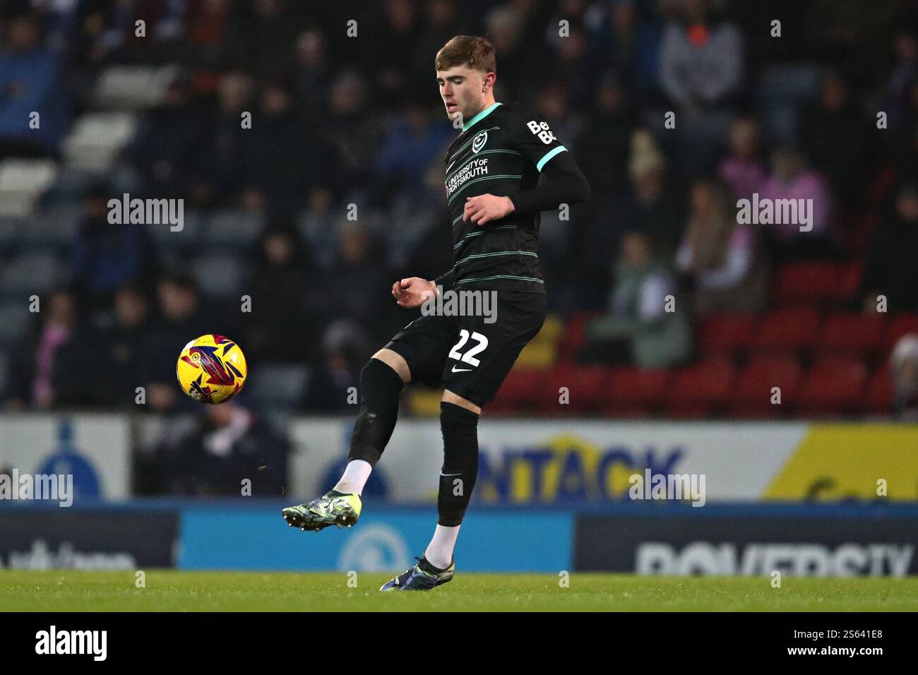 Zak Swanson of Portsmouth during the Sky Bet Championship match ...