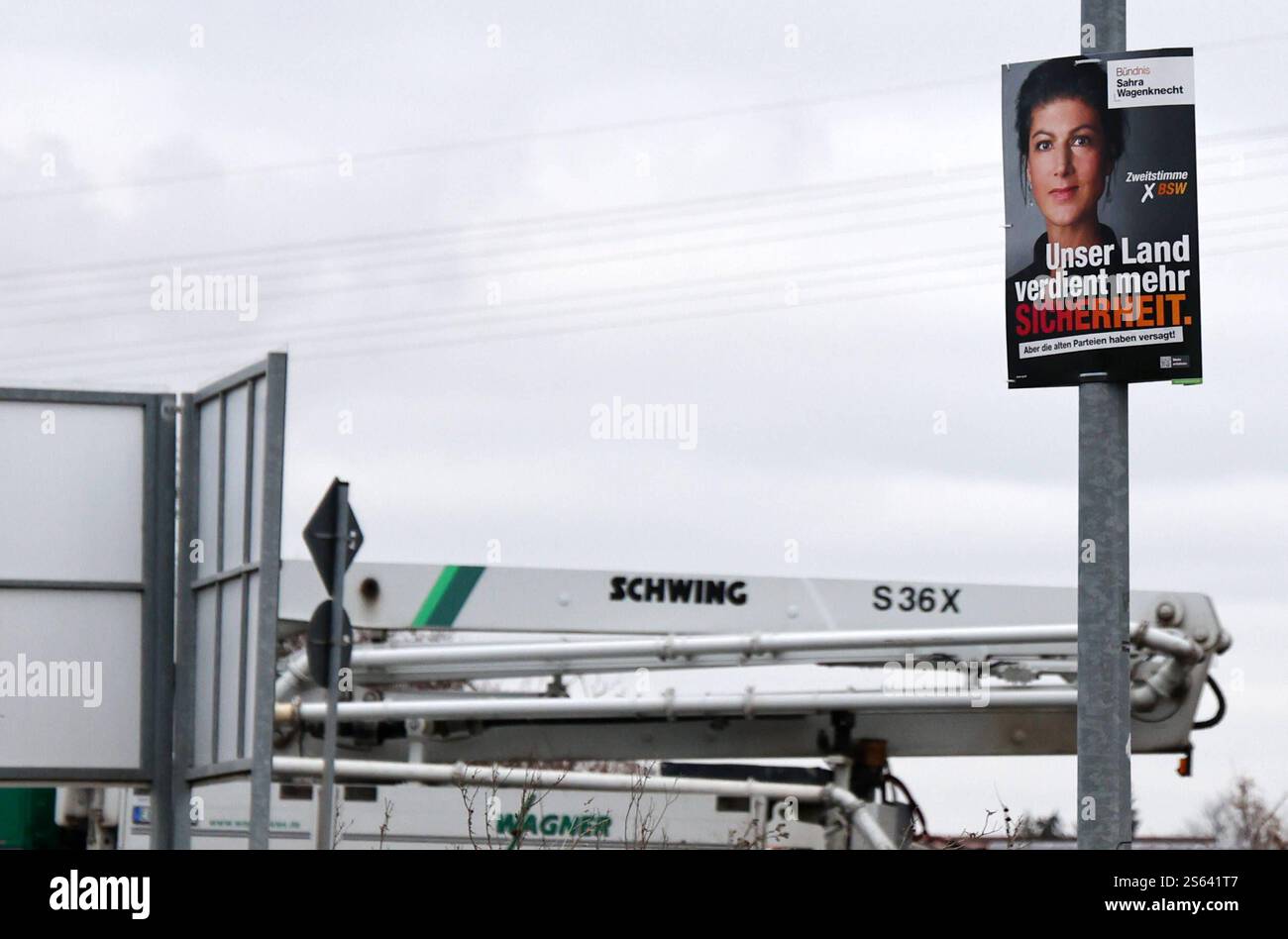 Wahlplakate 15.01.2025, Erfurt, Wahlplakate zur Bundestagswahl / Wahl ...