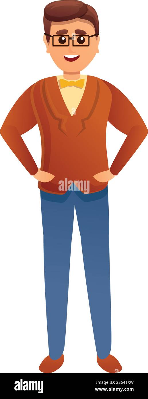 Eyeglasses insurance man icon. Cartoon of eyeglasses insurance man ...