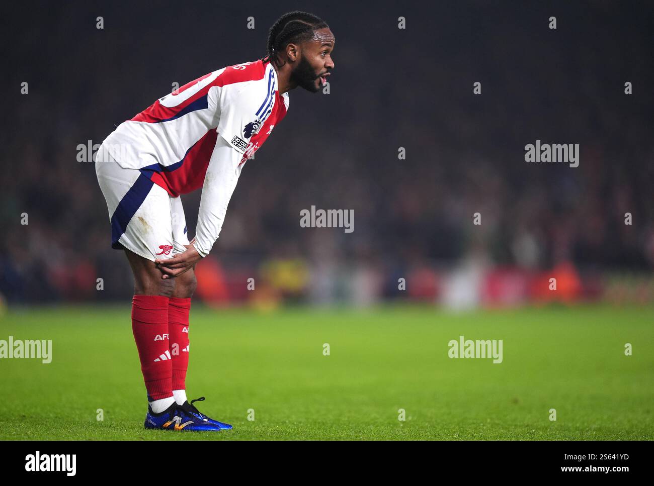 Arsenal's Raheem Sterling during the Premier League match at the ...