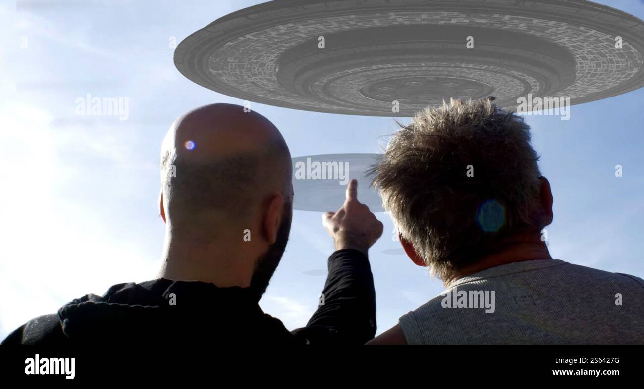 ALIEN WARS: JUDGEMENT DAY, Luc Bernier (left), 2024. © Masch /Courtesy ...