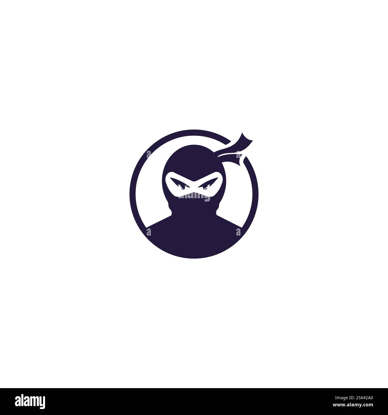 Ninja vector logo design template Stock Vector Image & Art - Alamy