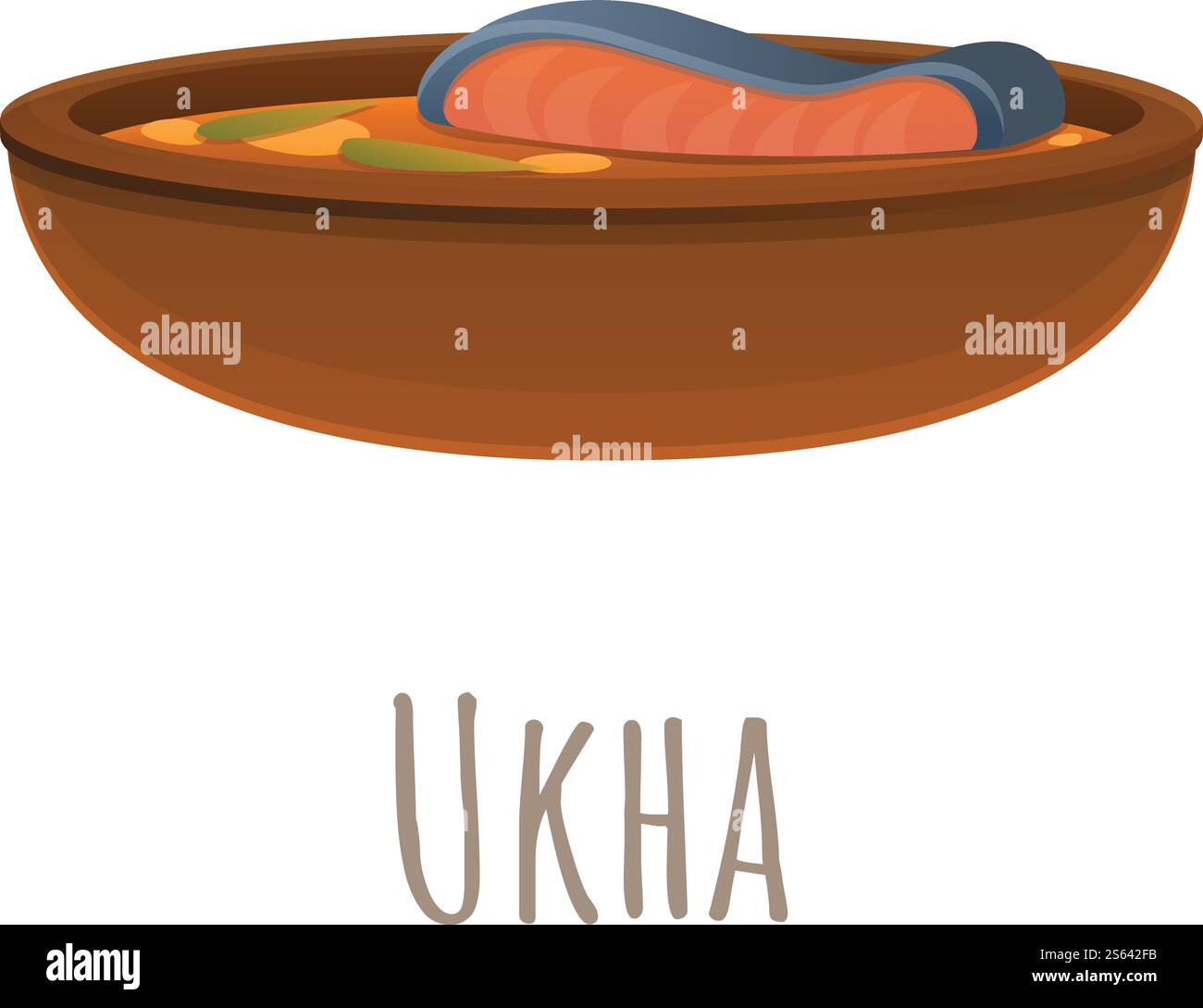 Ukha soup Stock Vector Images - Alamy