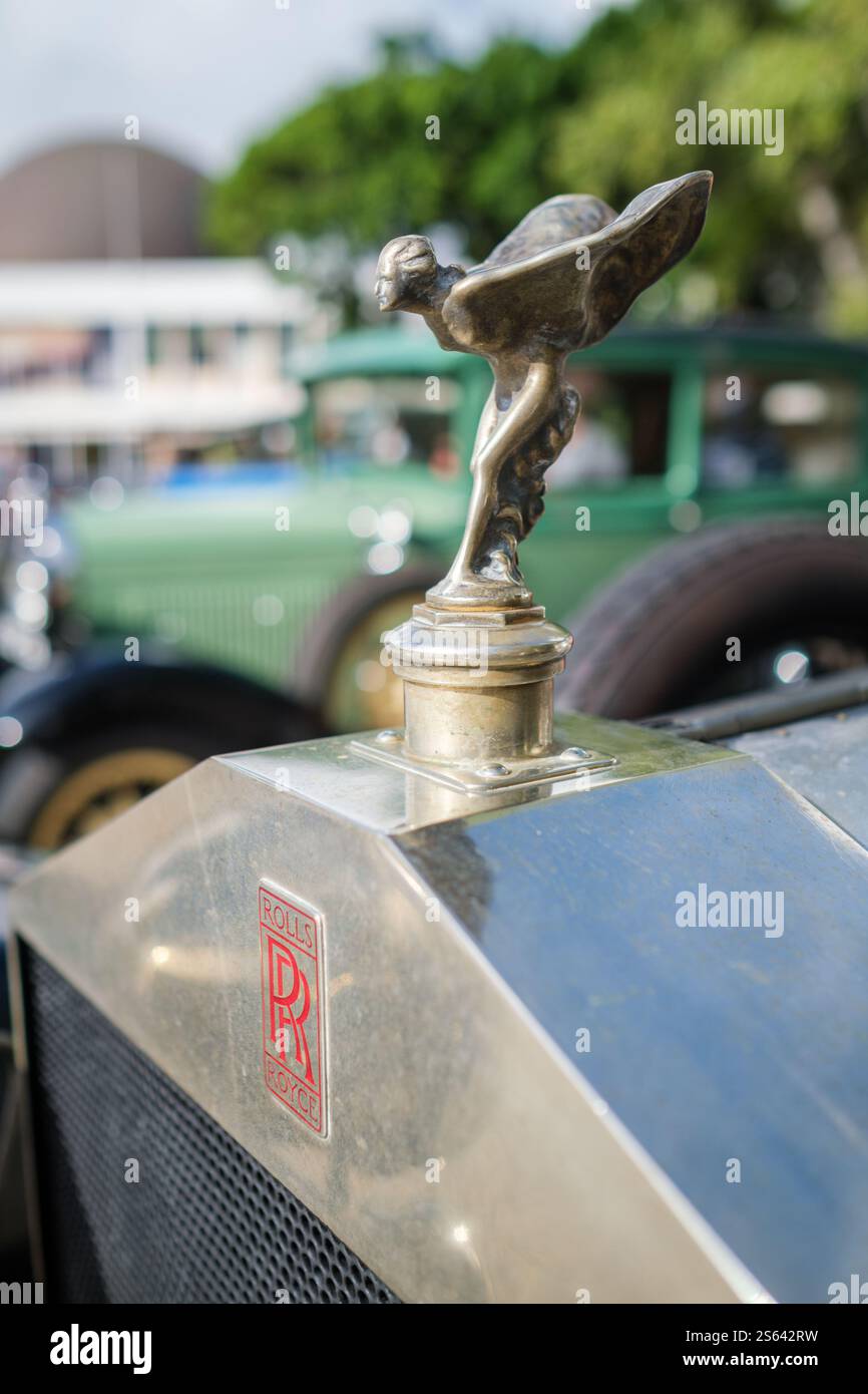 The Spirit of Ecstasy Sculpture bonnet mascot on Rolls-Royce Twenty ...
