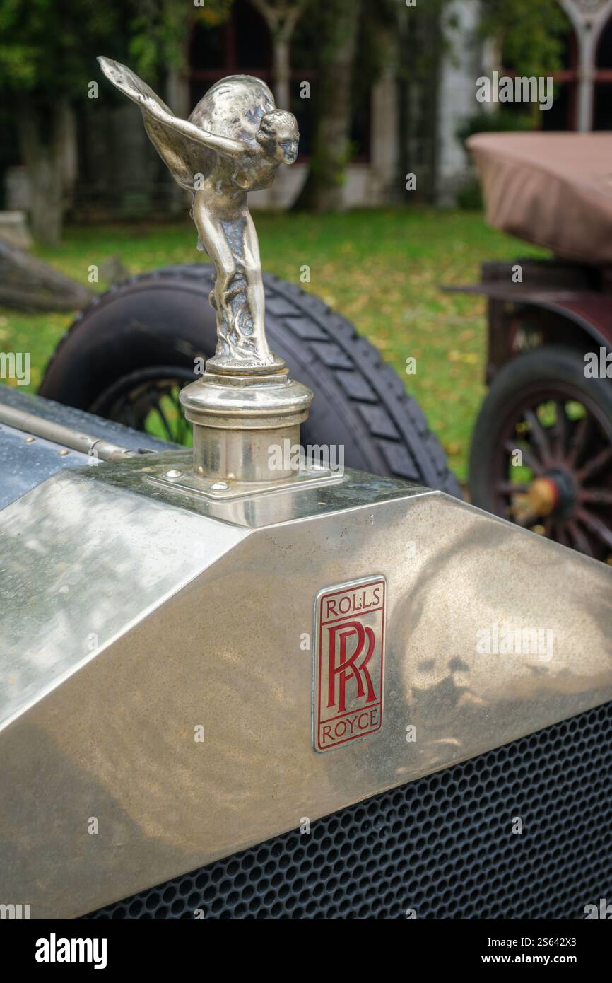 The Spirit of Ecstasy Sculpture bonnet mascot on Rolls-Royce Twenty ...