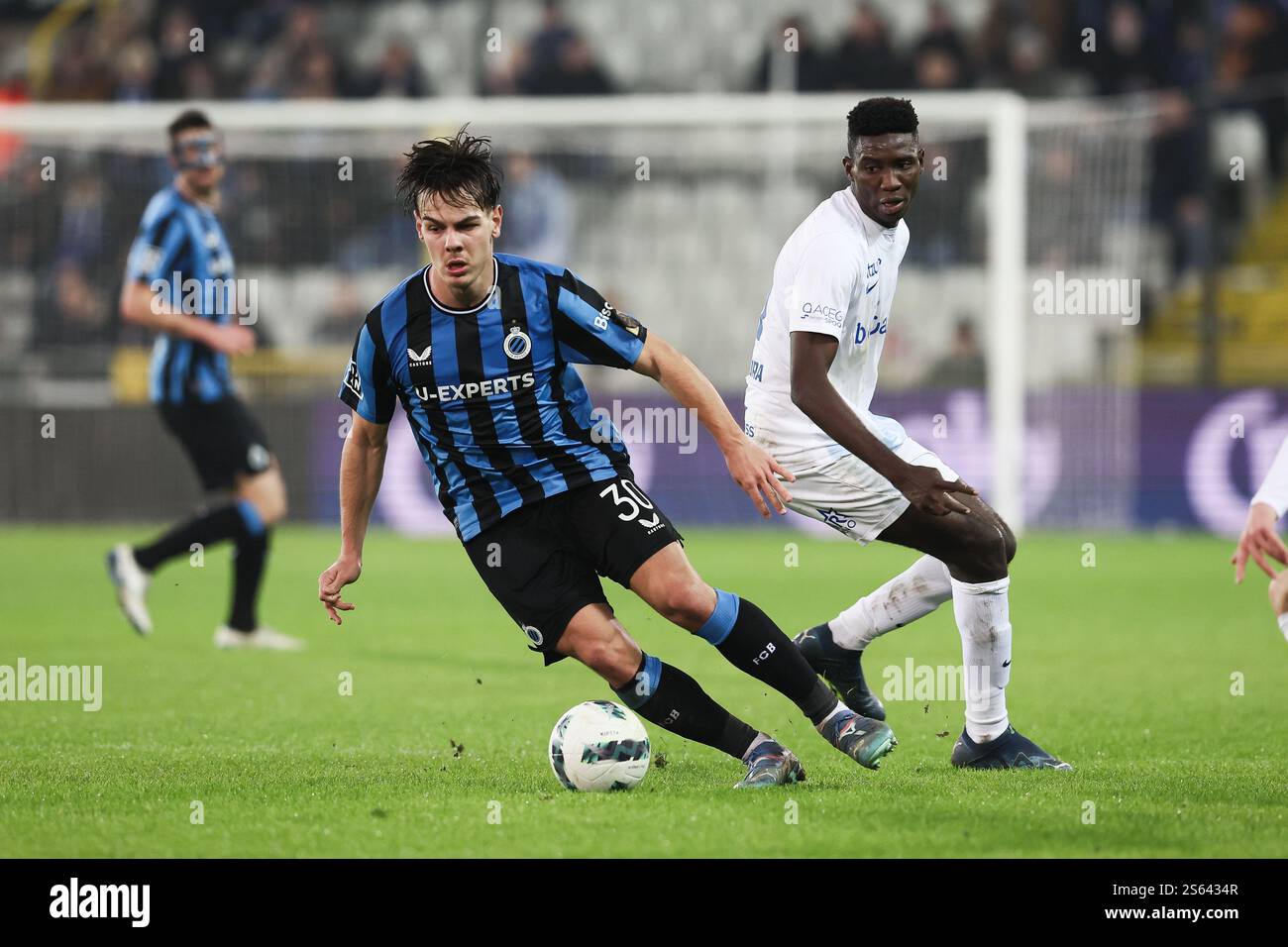 Brugge, Belgium. 15th Jan, 2025. Club's Ardon Jashari pictured in ...