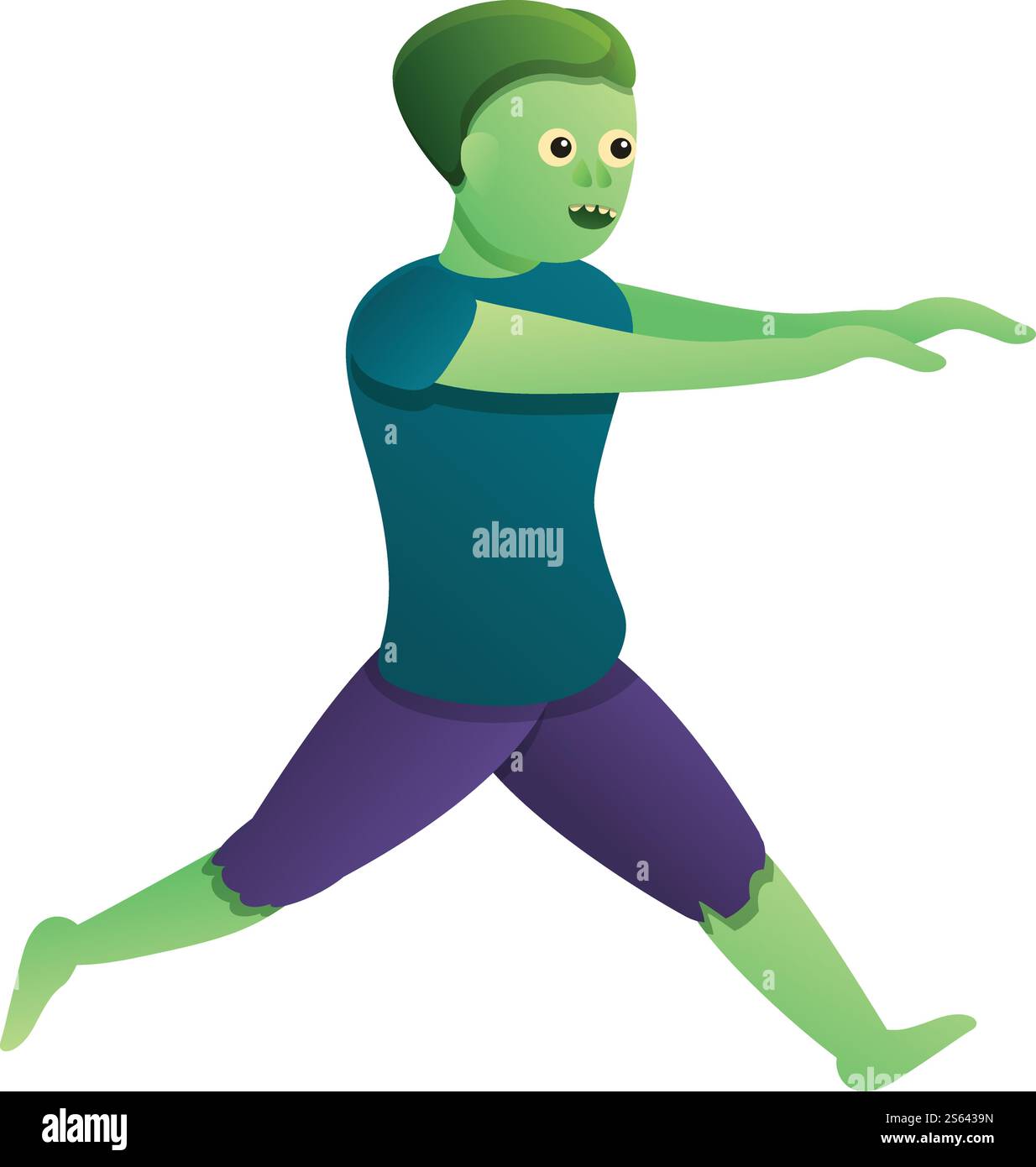 Running zombie icon. Cartoon of running zombie vector icon for web ...