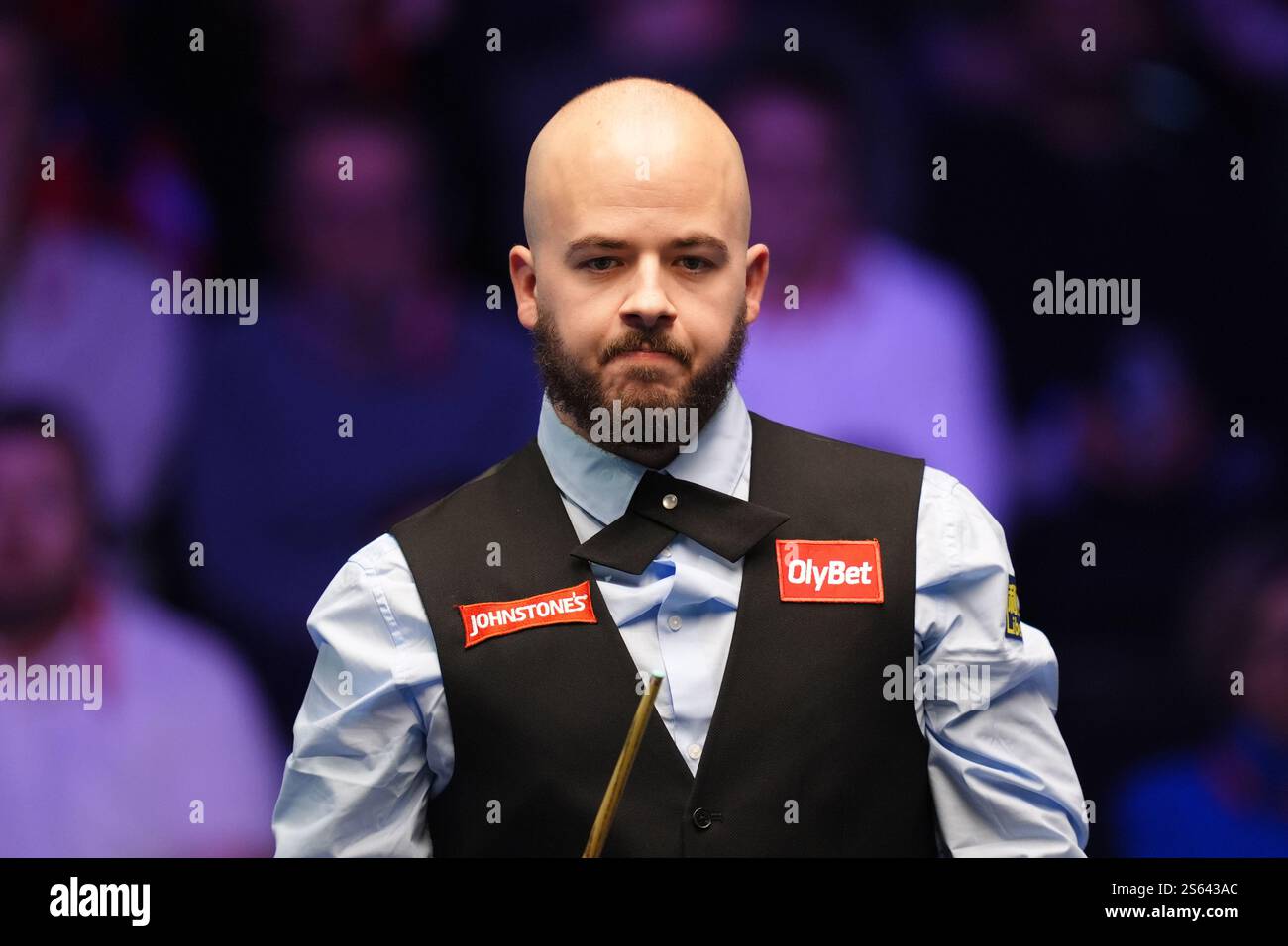Luca Brecel during his last of 16 match against Chris Wakelin on day ...