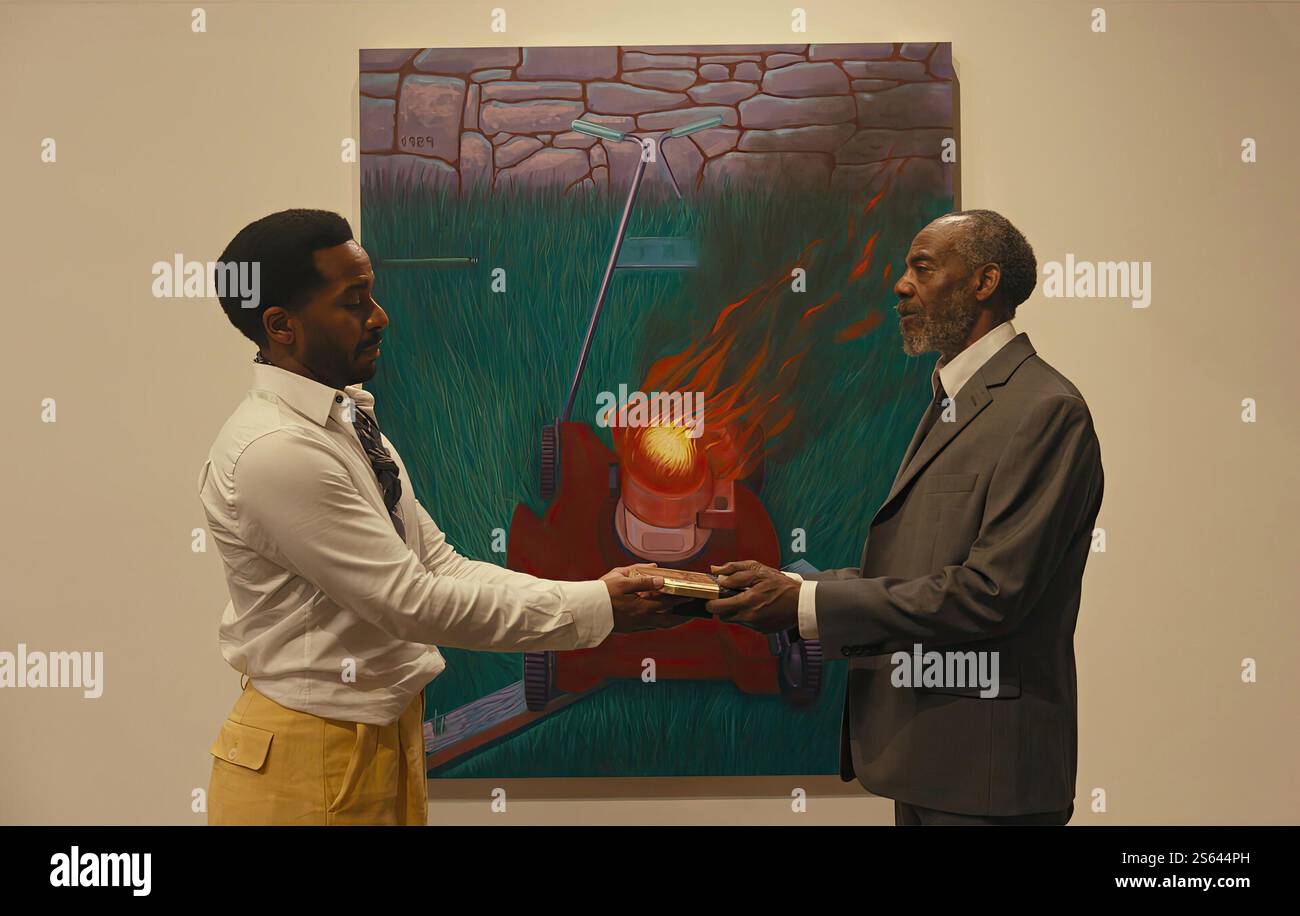 EXHIBITING FORGIVENESS, from left: Andre Holland, John Earl Jelks, 2024 ...