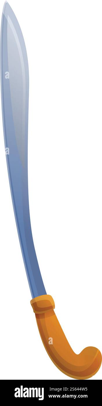 Turkish sword icon. Cartoon of turkish sword vector icon for web design ...