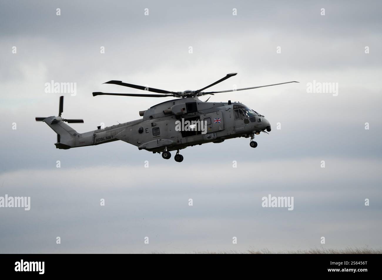 British Royal Navy AgustaWestland Merlin HM.2 AW101 helicopter in ...