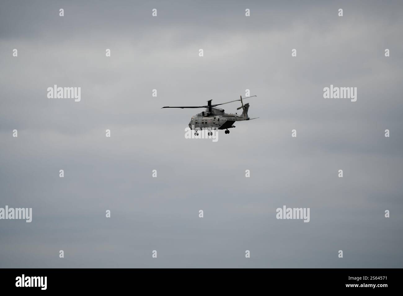 British Royal Navy AgustaWestland Merlin HM.2 AW101 helicopter in ...