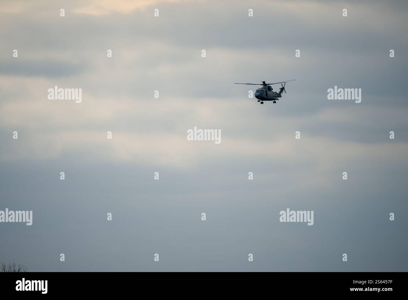 British Royal Navy AgustaWestland Merlin HM.2 AW101 helicopter in ...