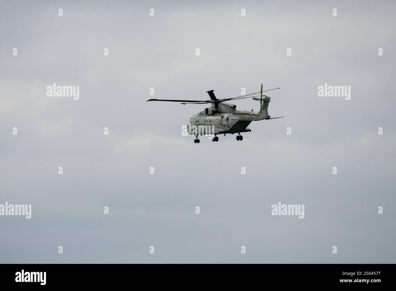 British Royal Navy AgustaWestland Merlin HM.2 AW101 helicopter in ...