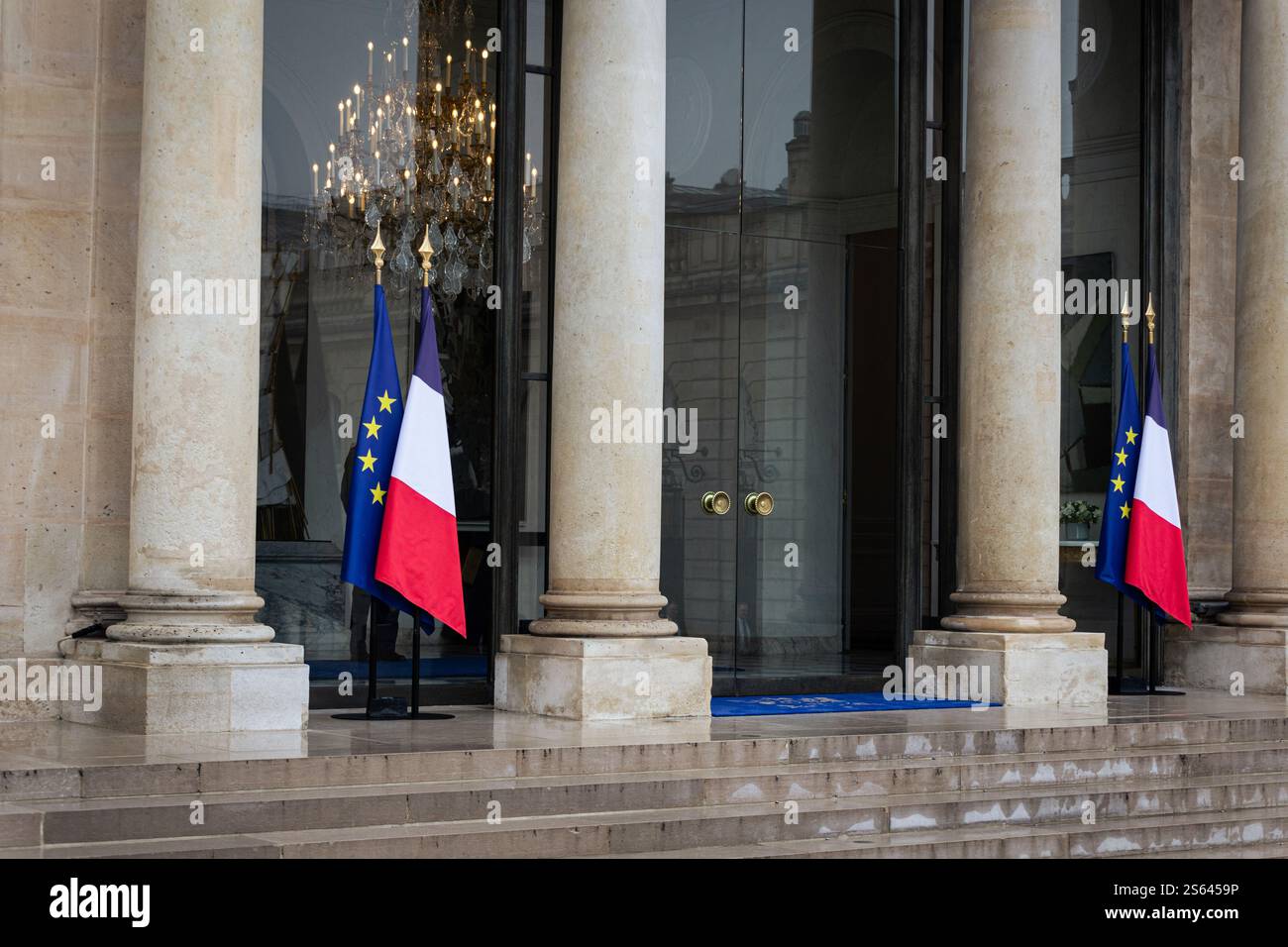 Paris, France. 15th Jan, 2025. General view of the entrance hall of the ...