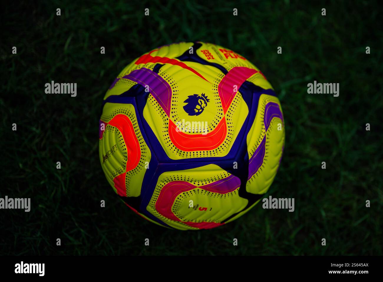 Nike 24-25 Premier League Hi-Vis Ball Stock Photo - Alamy