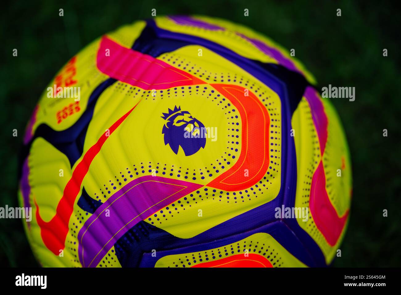 Nike 24-25 Premier League Hi-Vis Ball Stock Photo - Alamy