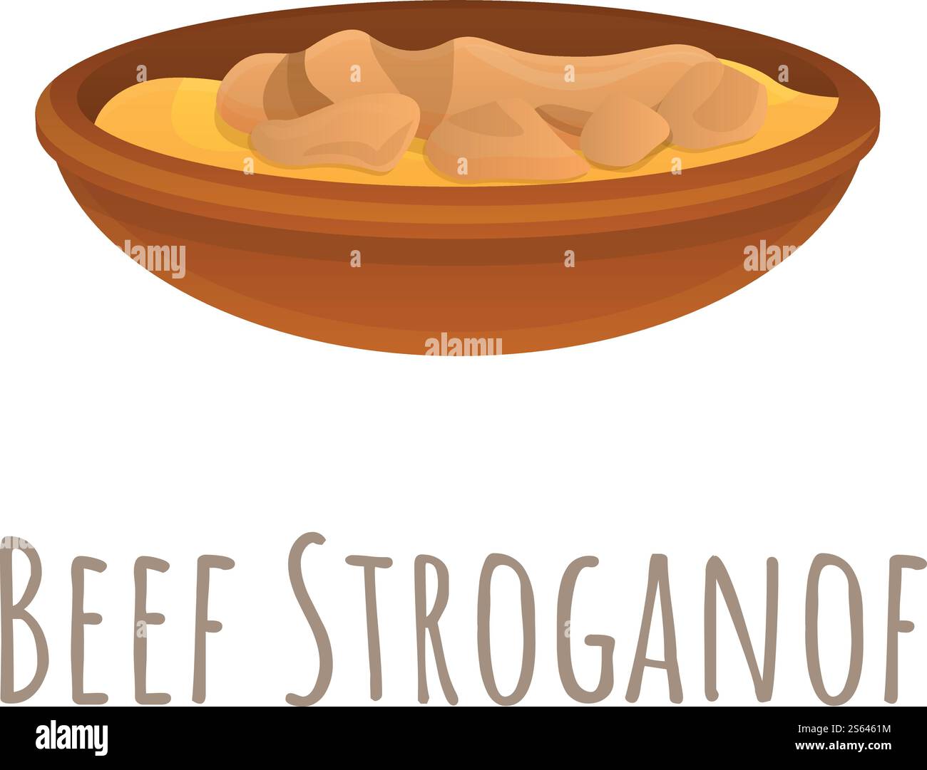 Beef stroganof icon. Cartoon of beef stroganof vector icon for web ...
