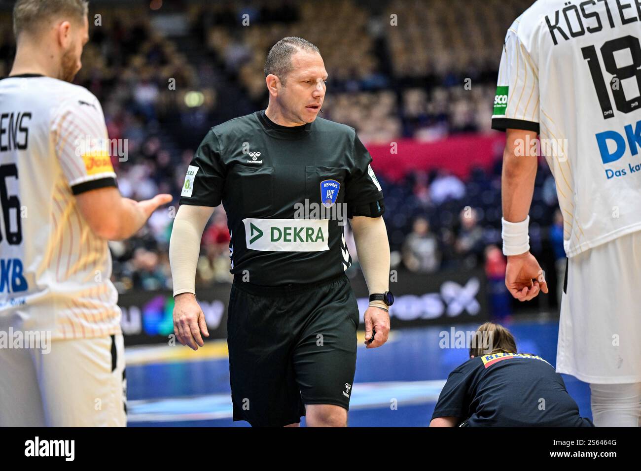 Herning, Denmark. 15th Jan, 2025. Arbitro, Referee IHF Dekra during IHF Men's - Handball World ...