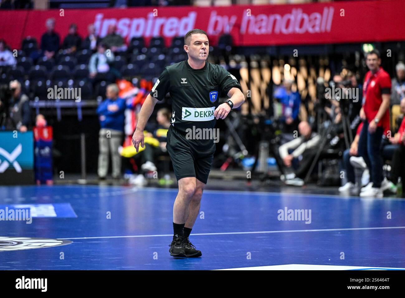 Arbitro, Referee IHF Dekra during IHF Men's - Handball World ...