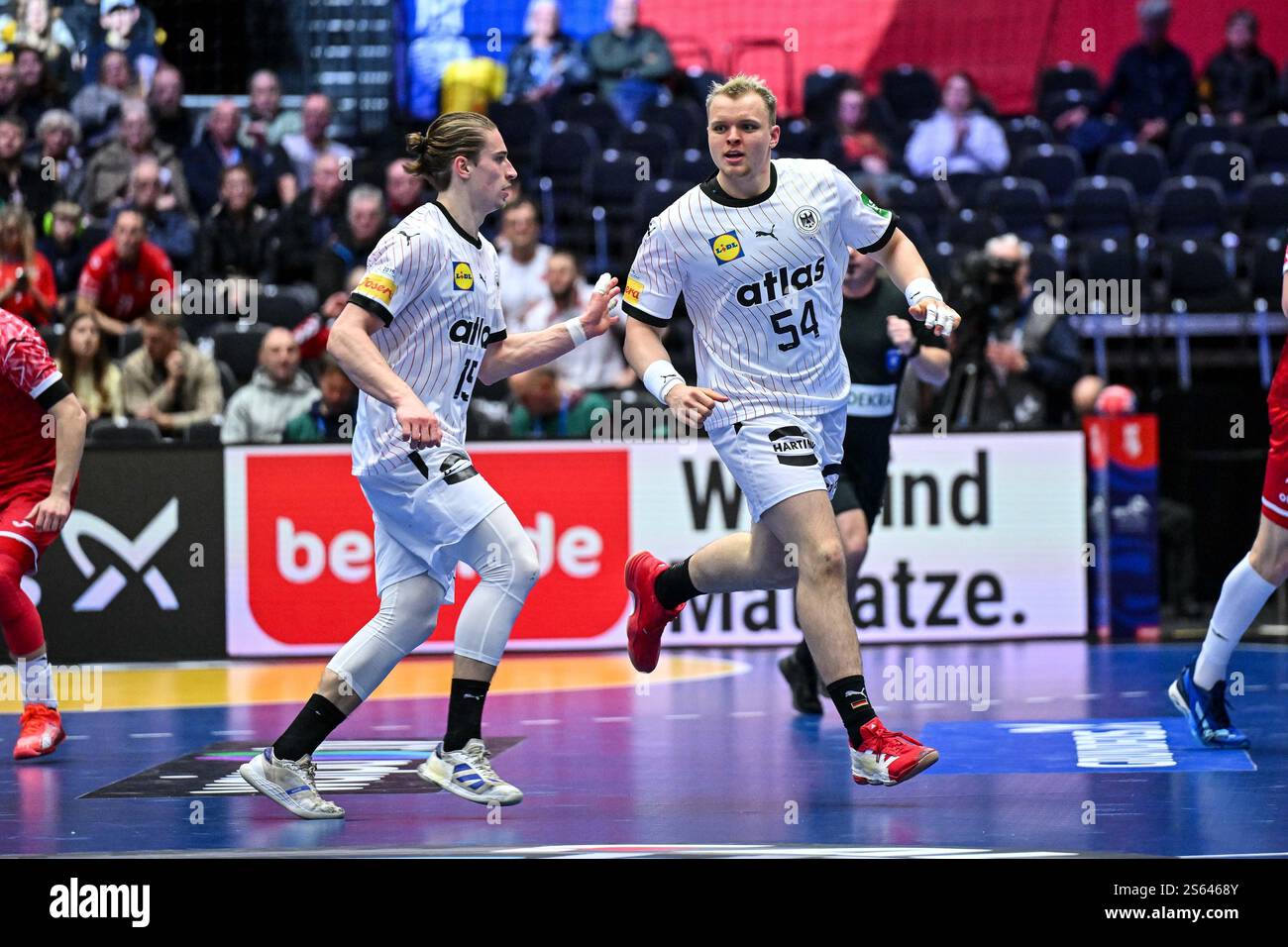 Justus Fischer of Germania Germany Nationalteam during IHF Men's ...