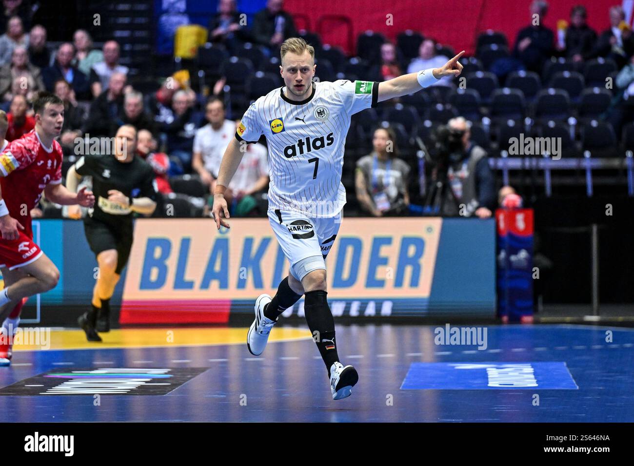 Herning, Denmark. 15th Jan, 2025. Luca Witzke of Germania Germany ...