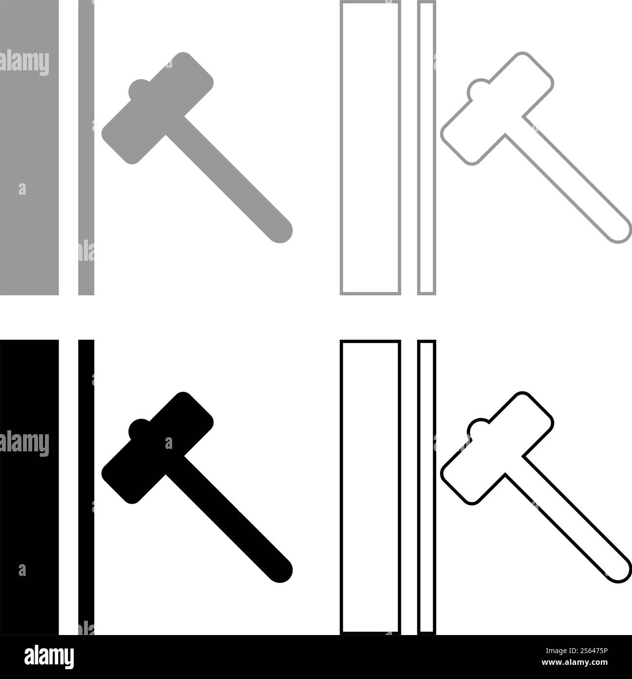 Extra strong Designation on the wallpaper symbol icon outline set black ...