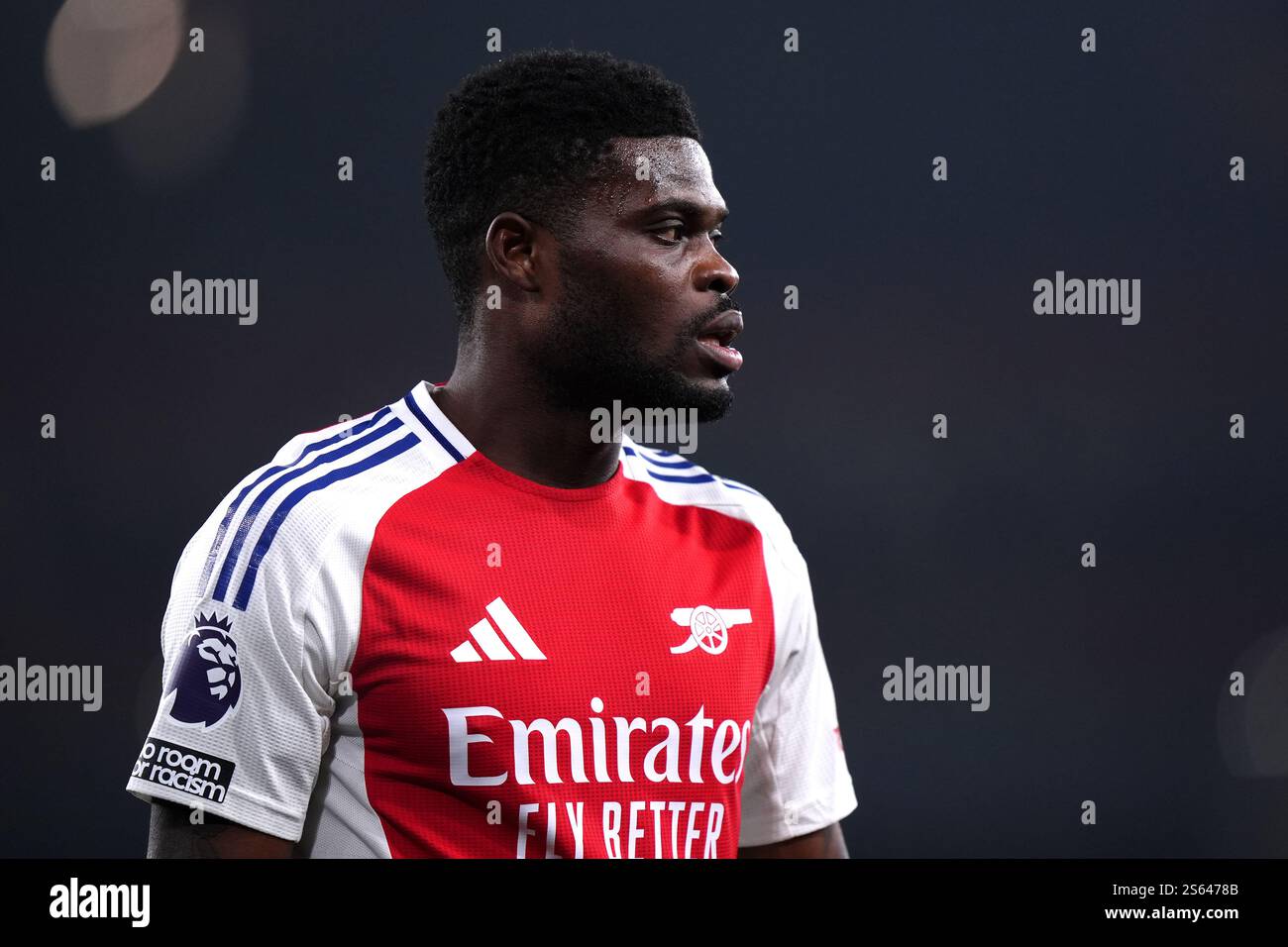 Arsenal's Thomas Partey during the Premier League match at the Emirates ...