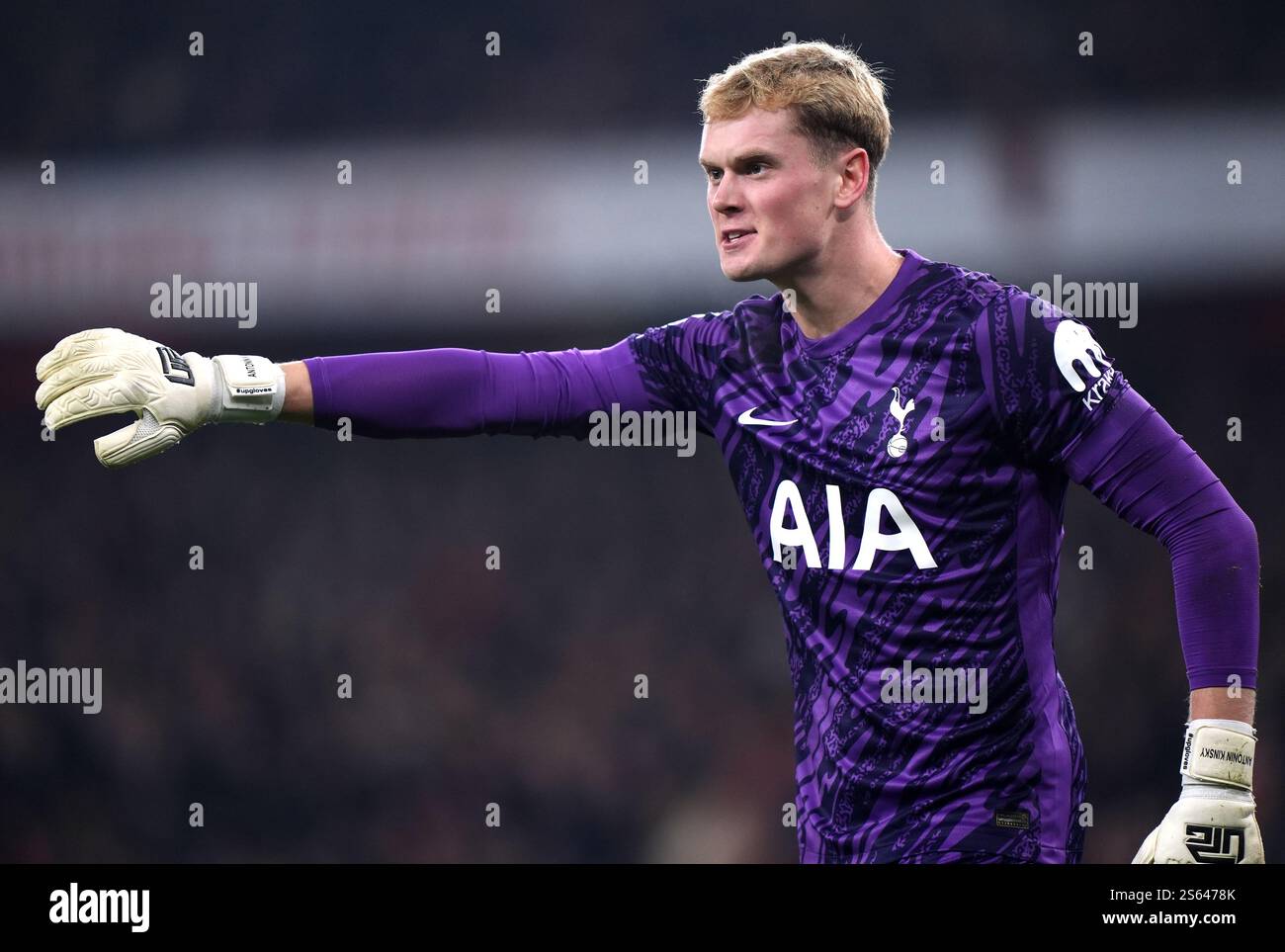 Tottenham Hotspur goalkeeper Antonin Kinsky during the Premier League ...