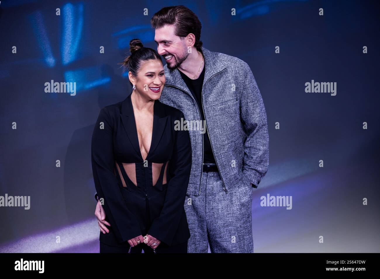Berlin, Germany. 15th Jan, 2025. The couple Christian Wackert (r) and ...