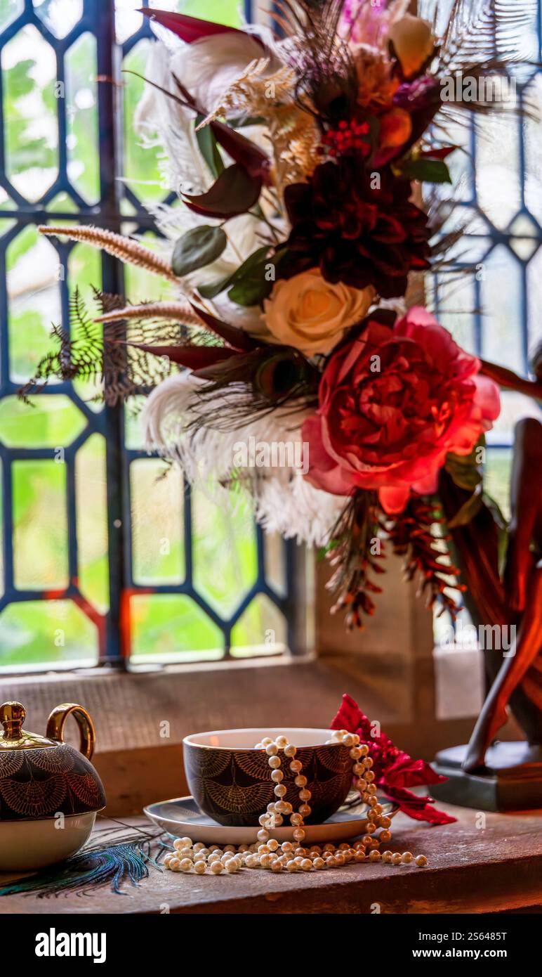 Exotic flowers oriental flowers interior design hi-res stock ...