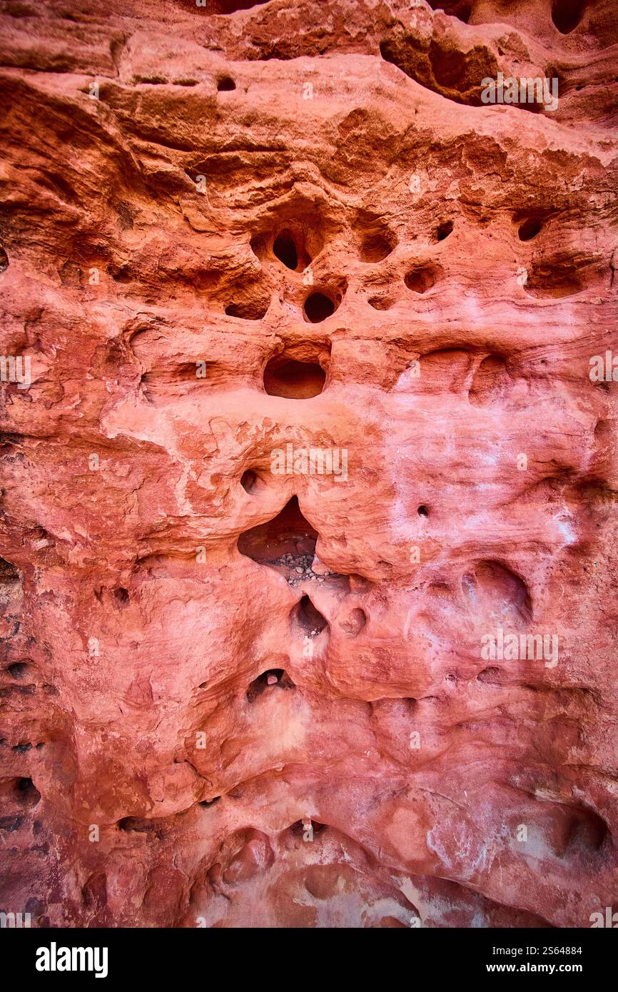 Red Rock Erosion Detail Snow Canyon Utah Eye-Level View Stock Photo - Alamy