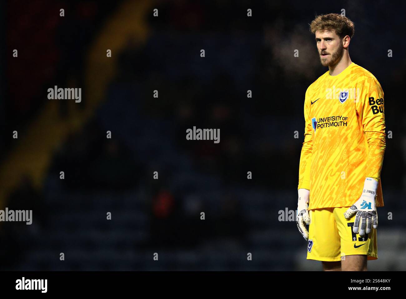 Blackburn, UK. 15th Jan, 2025. Nicolas Schmid of Portsmouth during the ...