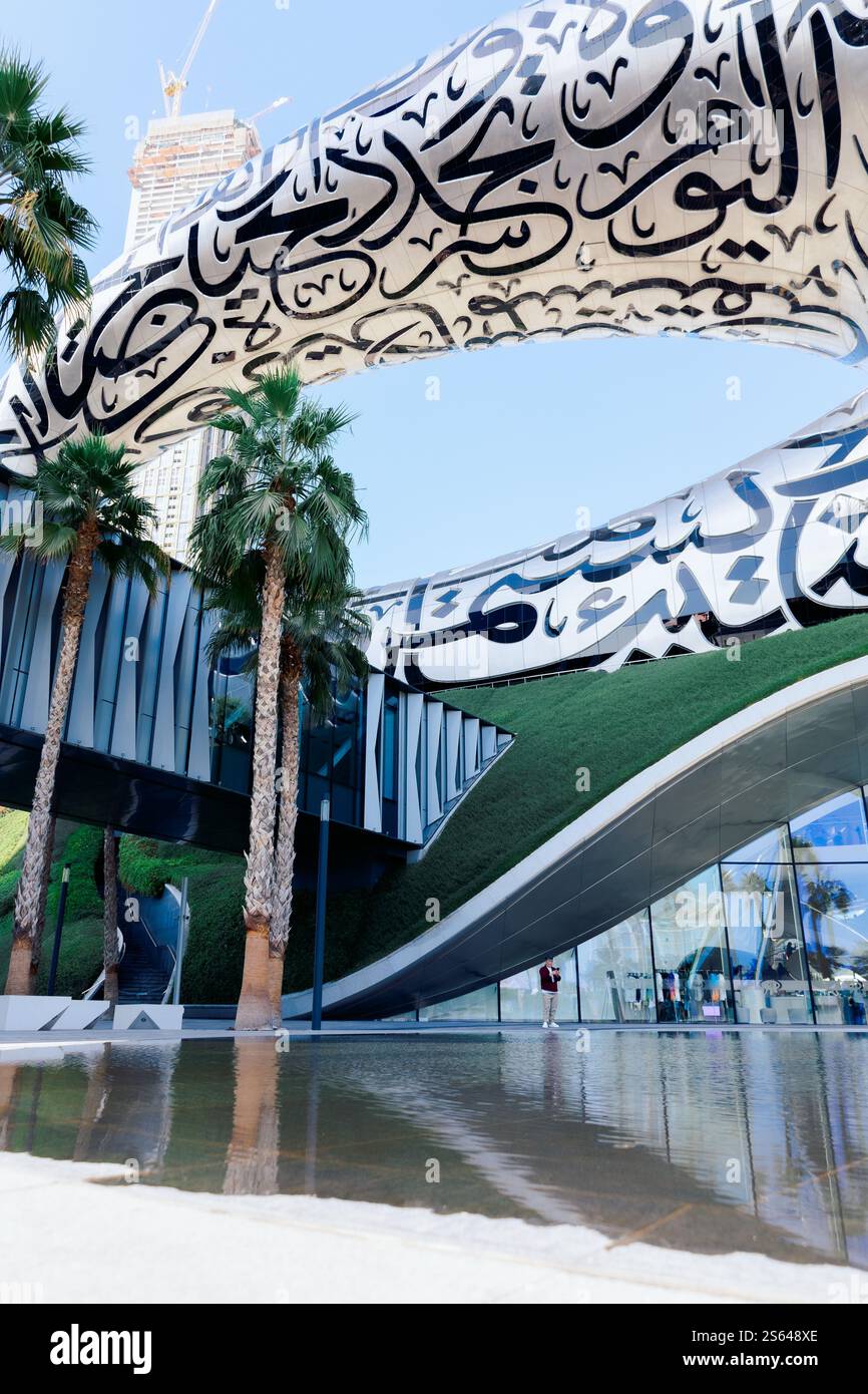 Dubai, UAE - December 9, 2024: View of modern futuristic Museum of ...