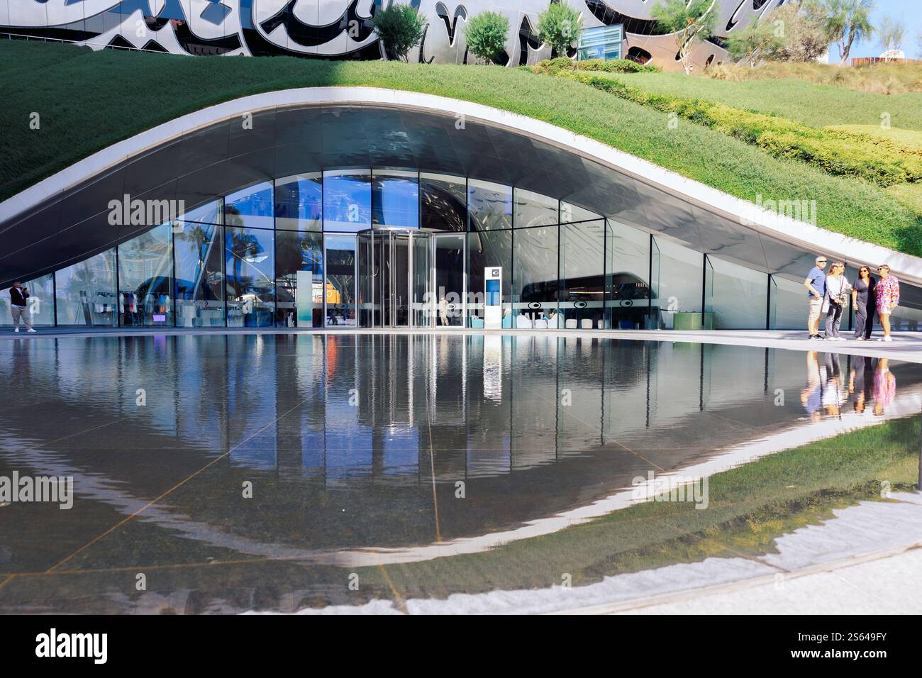Dubai, UAE - December 9, 2024: View of modern futuristic Museum of ...