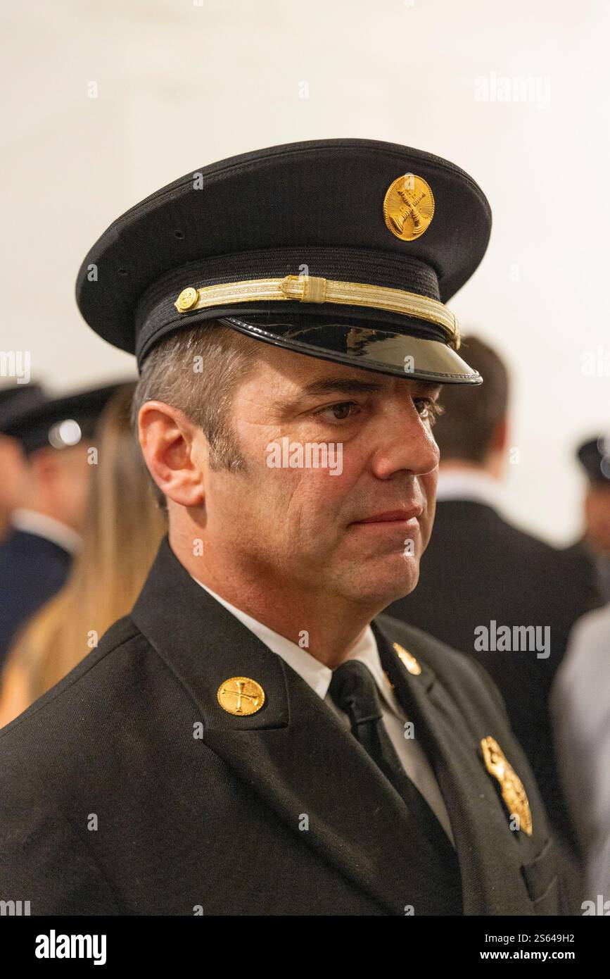 Dean Crispen is seen following a news conference at City Hall in San ...